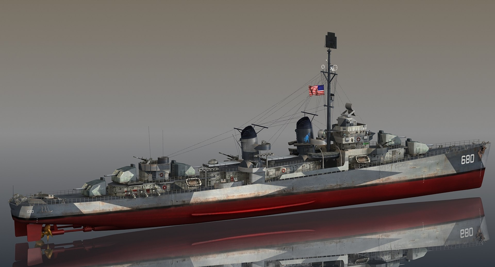 3D model devil uss melvin dd - TurboSquid 1222952