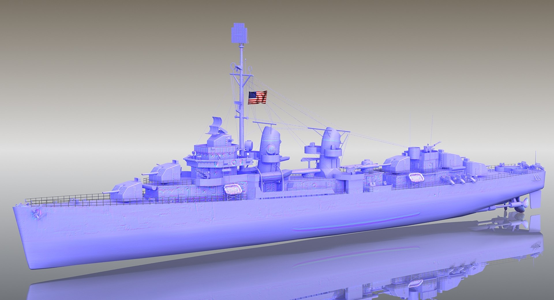 3D model devil uss melvin dd - TurboSquid 1222952