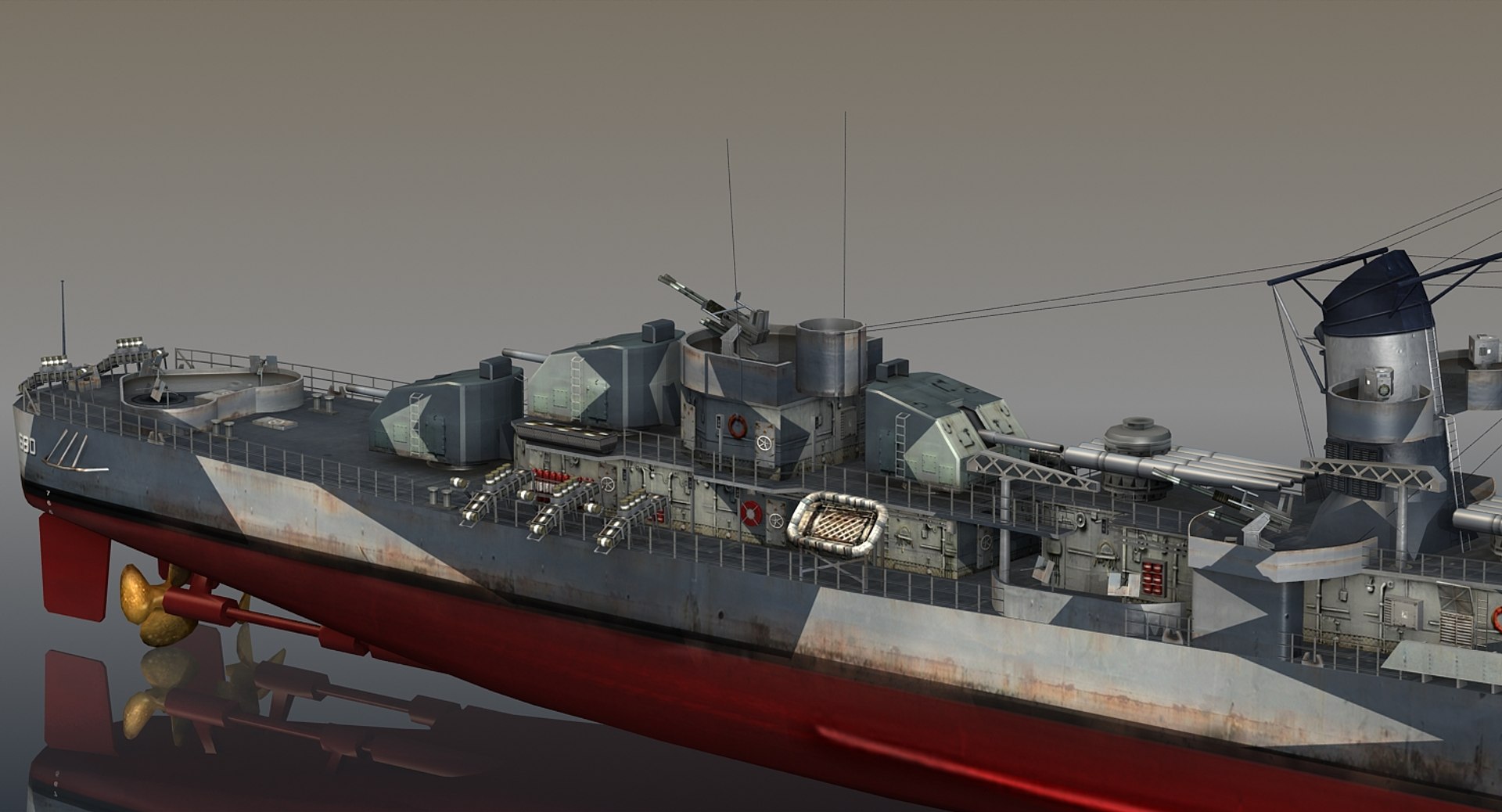 3D model devil uss melvin dd - TurboSquid 1222952