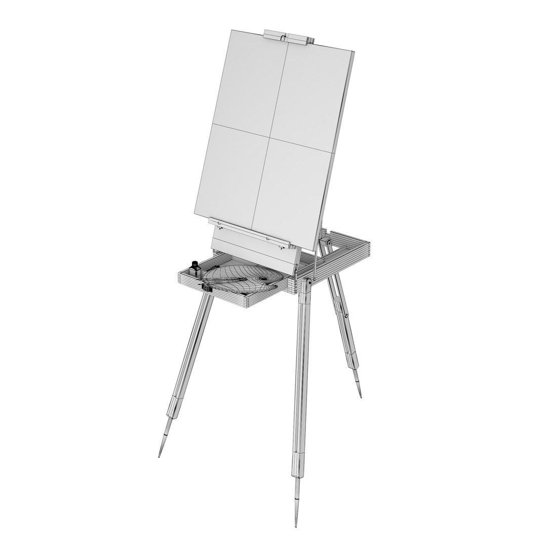 Portable Easel Model - TurboSquid 1720896
