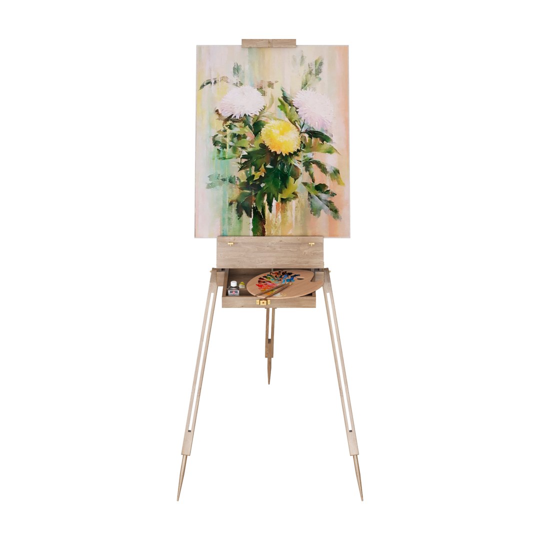 Portable Easel Model - TurboSquid 1720896