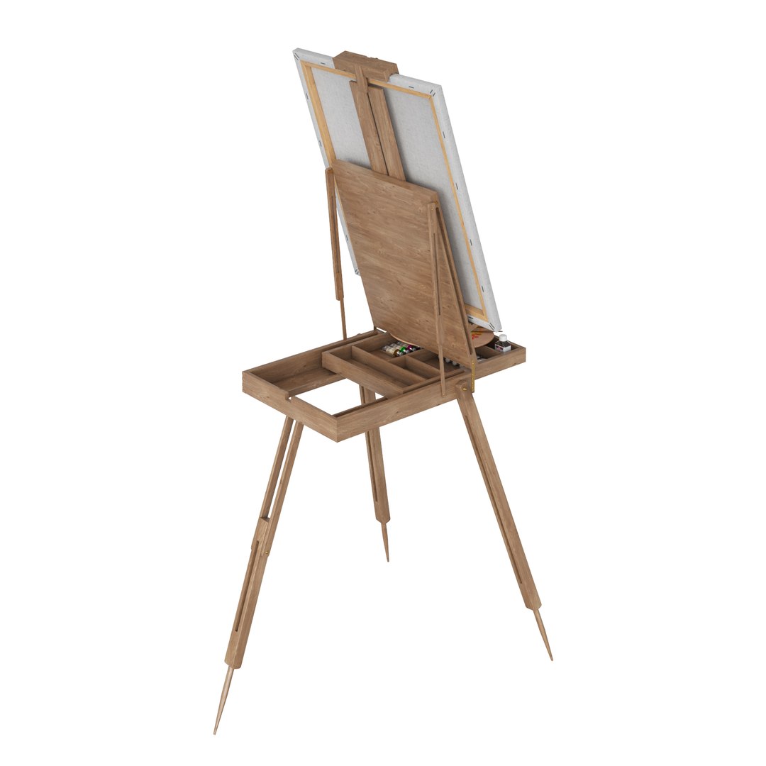 Portable Easel Model - TurboSquid 1720896