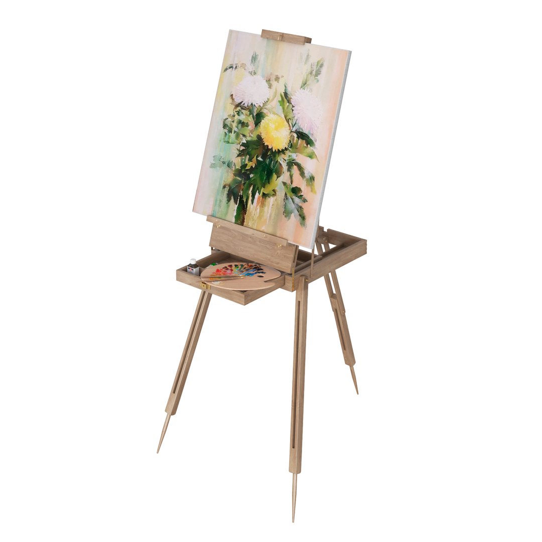 Portable Easel Model - TurboSquid 1720896