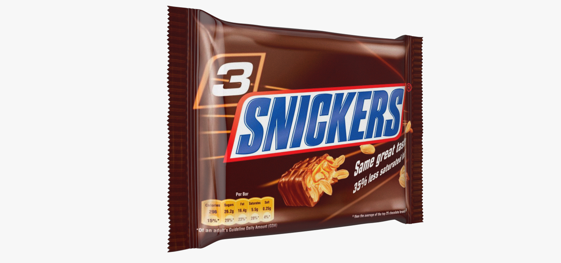 chocolate snickers 3d max