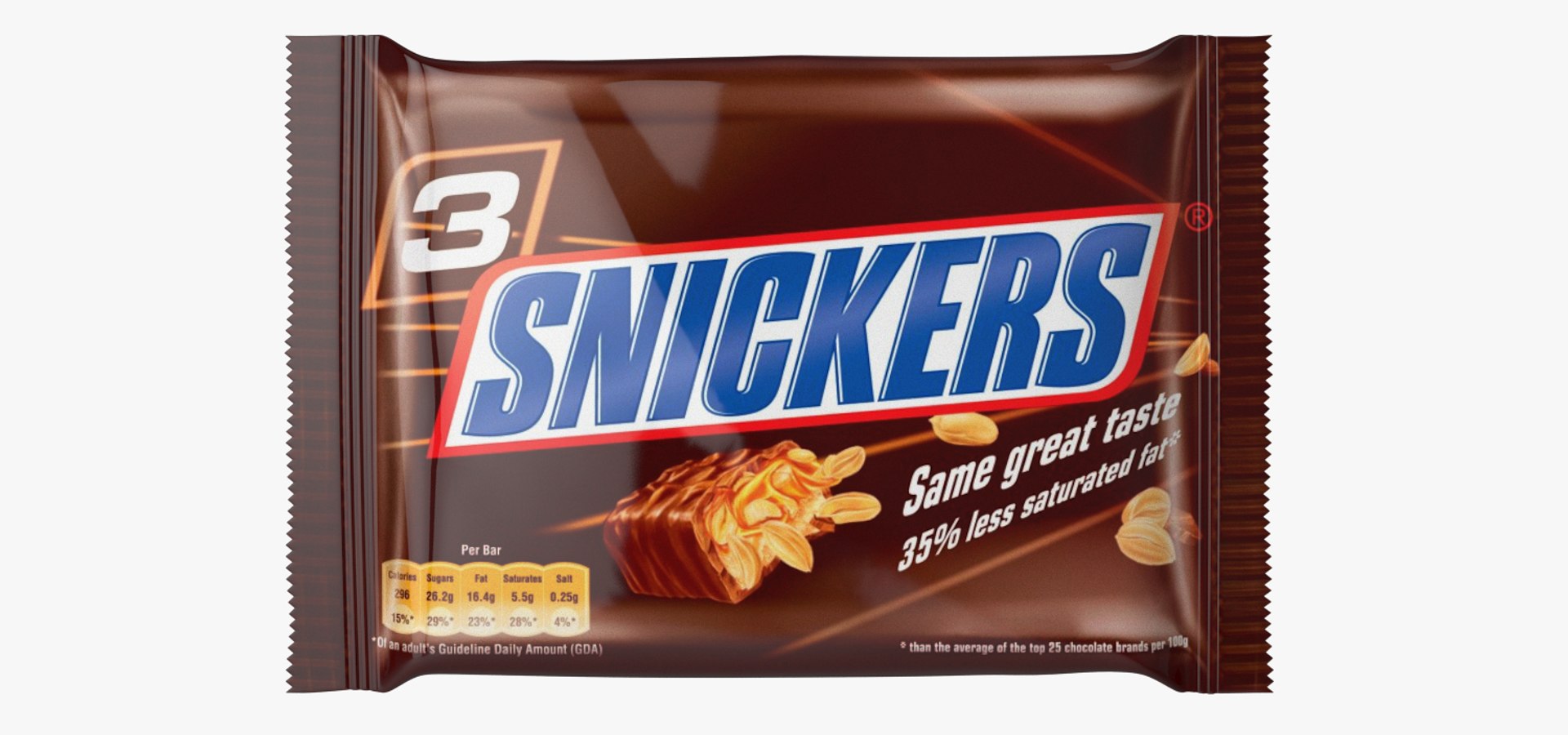 Chocolate Snickers 3d Max
