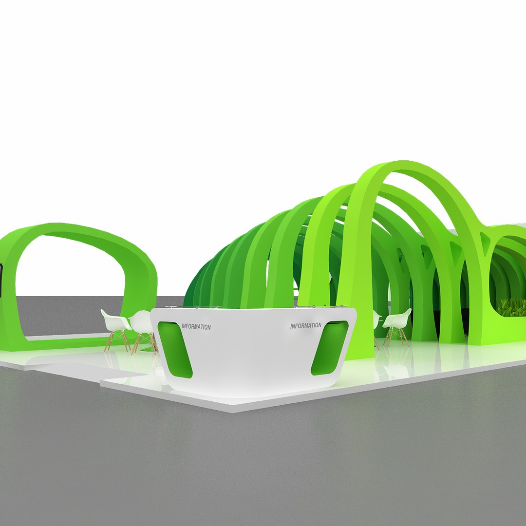 3D Exhibition Design Model - TurboSquid 2154443