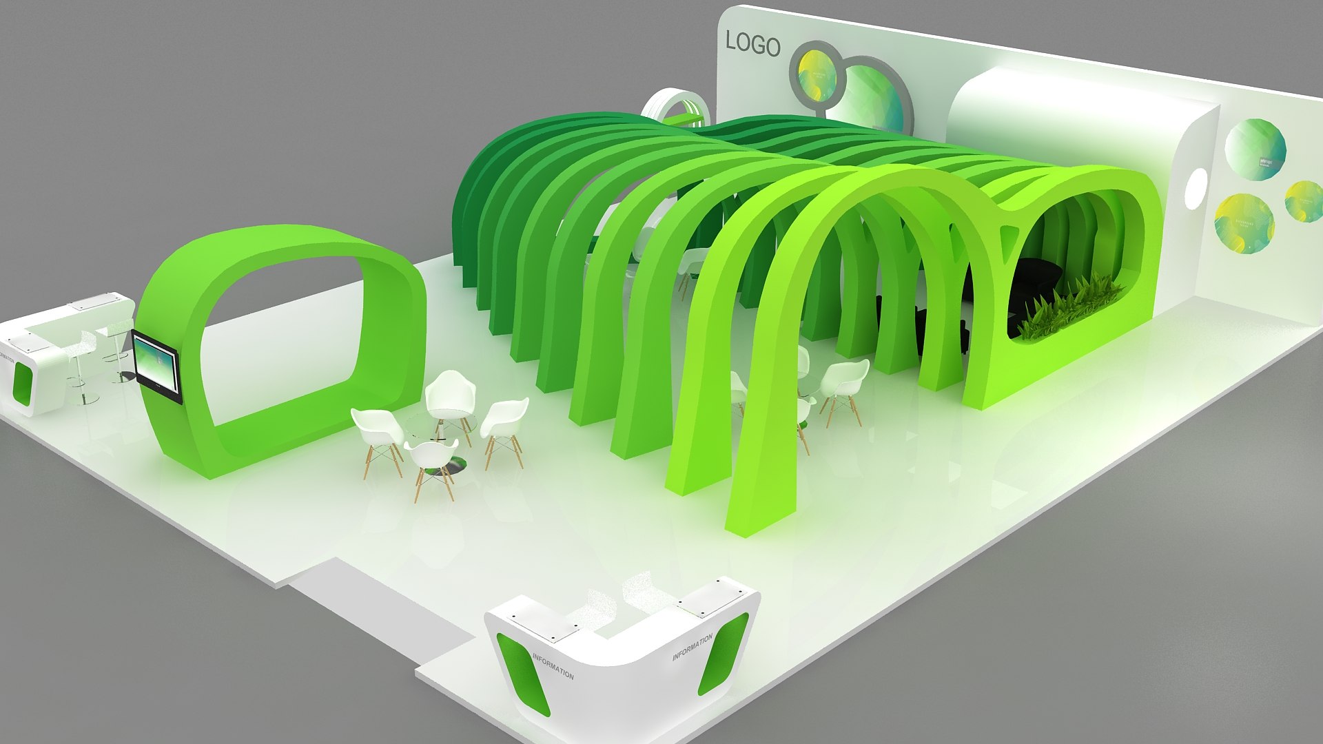 3D Exhibition Design Model - TurboSquid 2154443