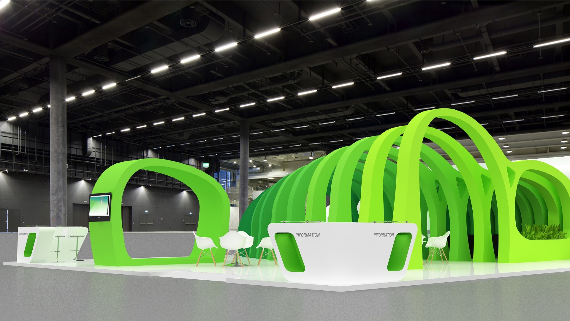 3D Exhibition Design Model - TurboSquid 2154443