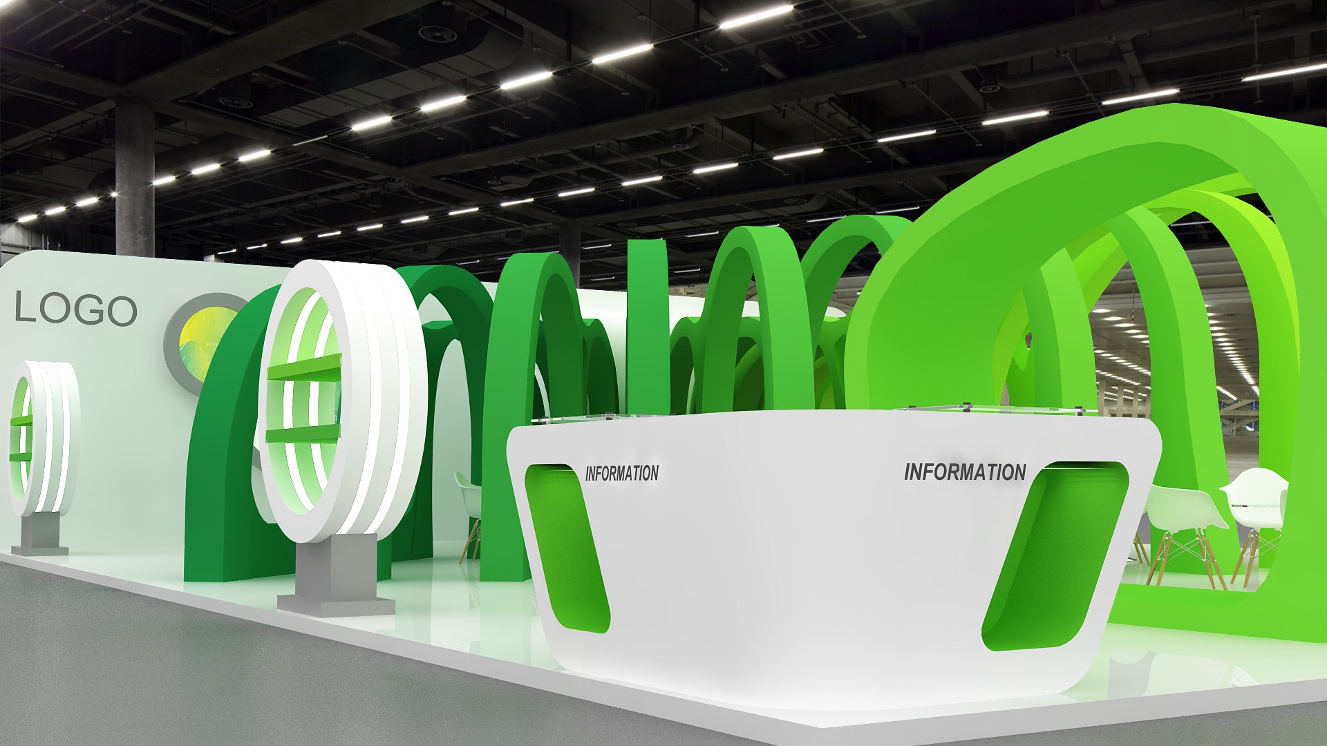 3D Exhibition Design Model - TurboSquid 2154443