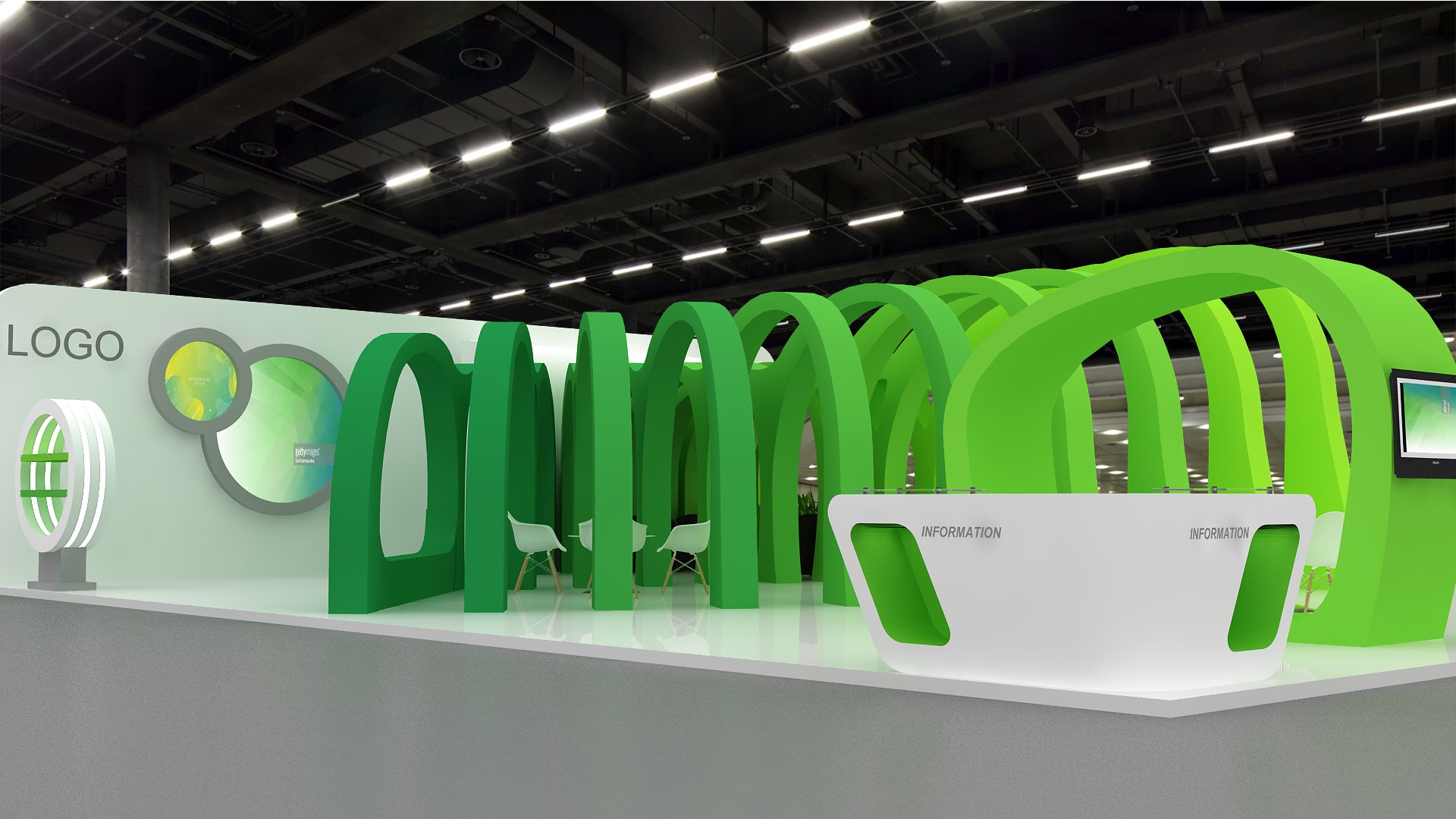 3D Exhibition Design Model - TurboSquid 2154443