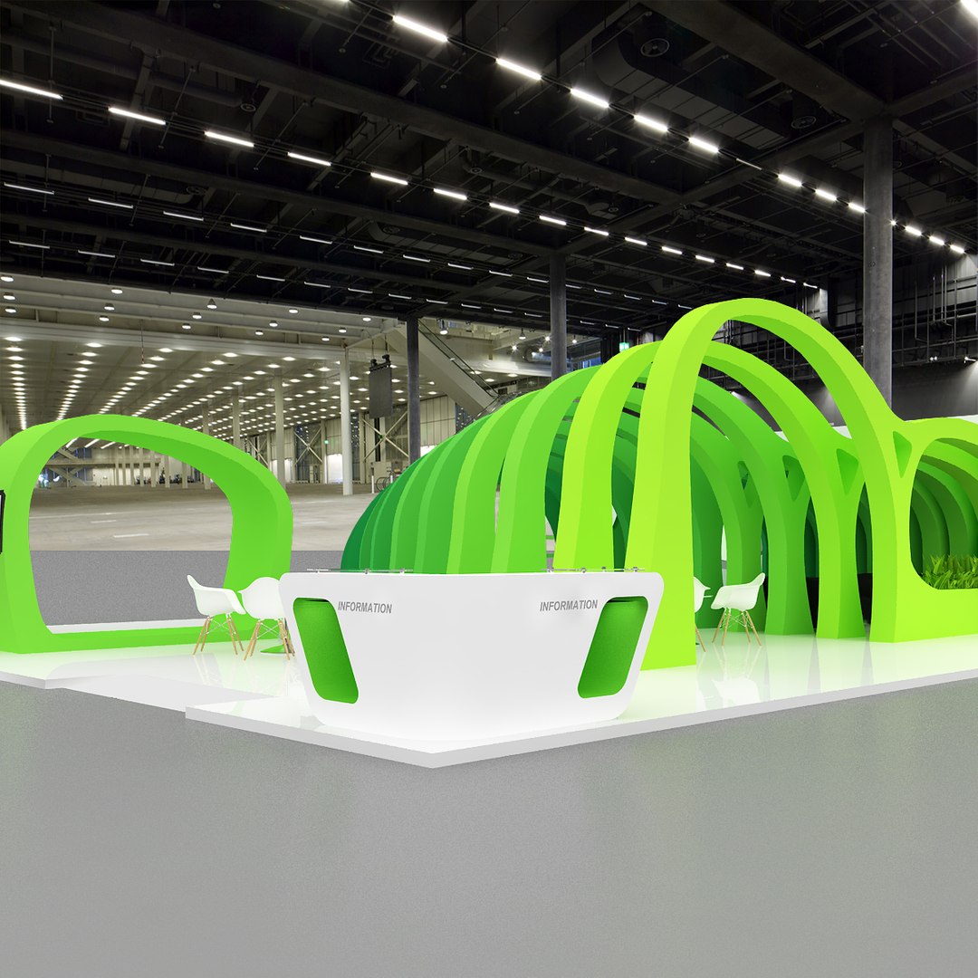 3D Exhibition Design Model - TurboSquid 2154443