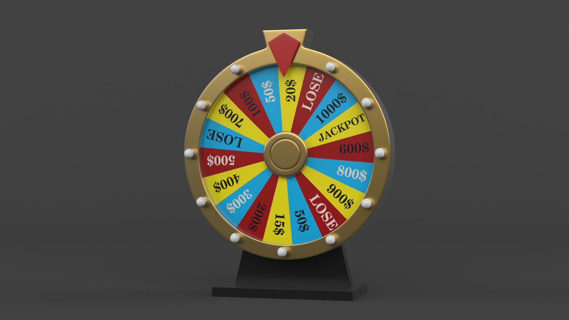 Wheel Of Fortune Model - TurboSquid 2130820