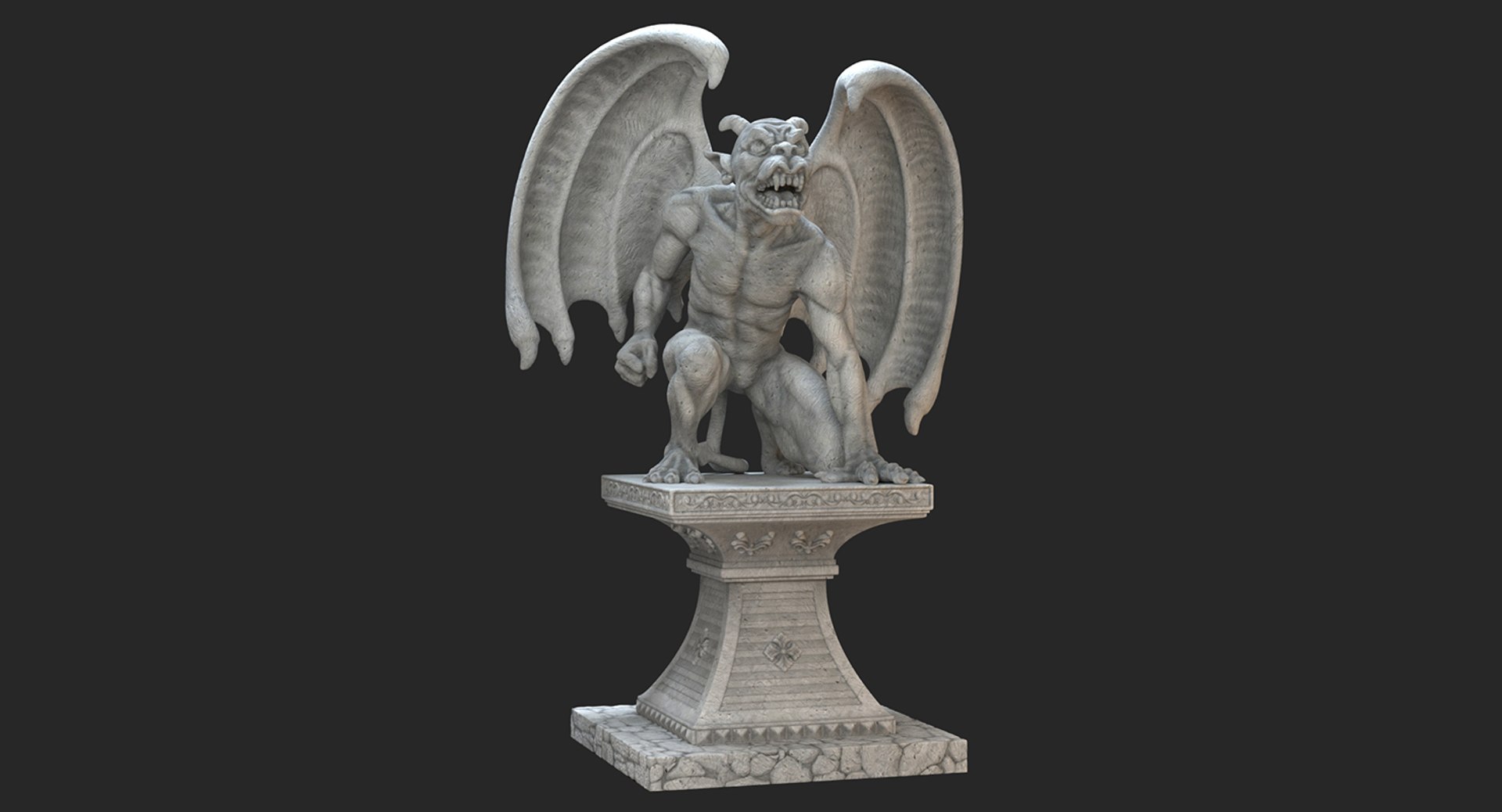 Gargoyle Sculpture 3D Model - TurboSquid 1197285