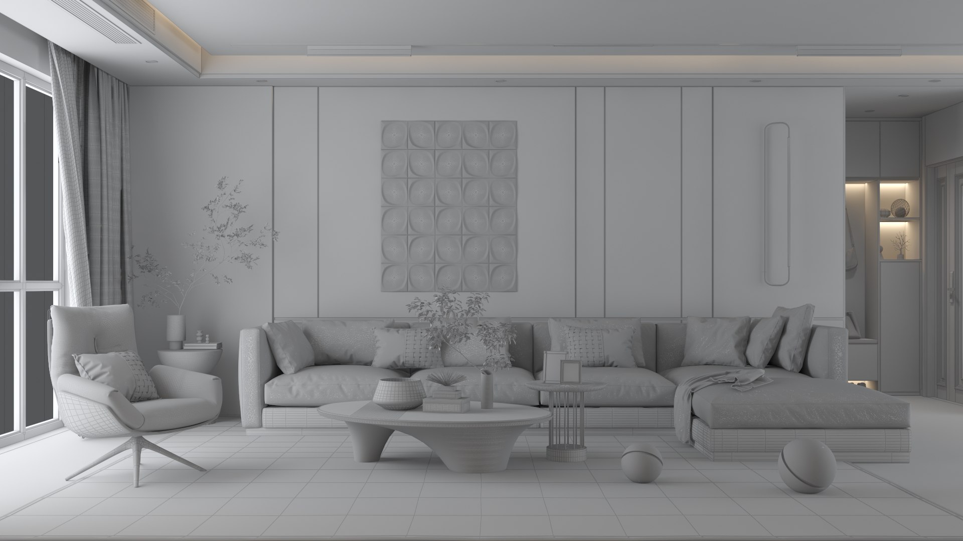 3D Modern Interior Design 05 model - TurboSquid 2093631
