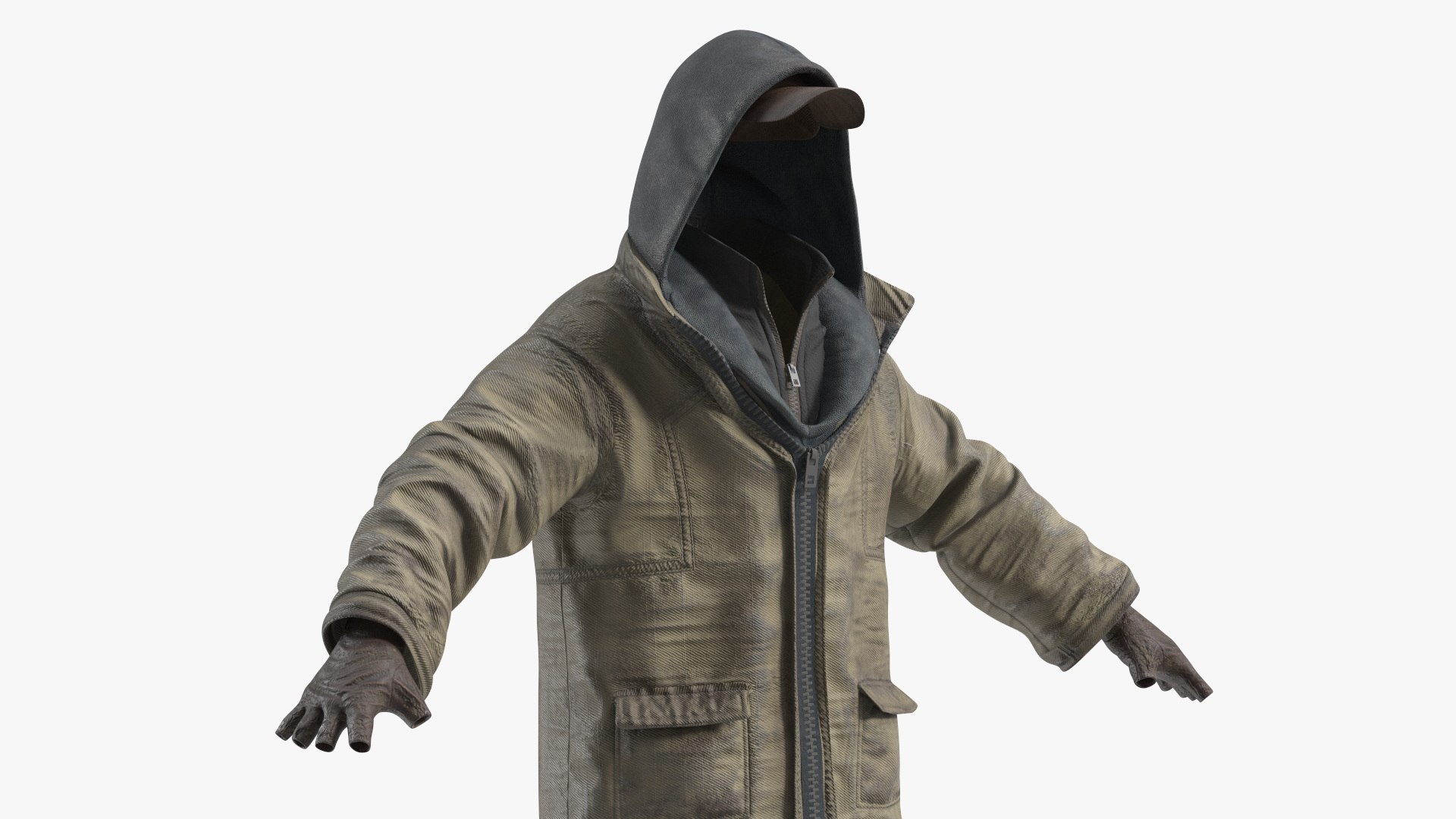 3D Dirty Clothes Of Homeless Man Model - TurboSquid 2283340