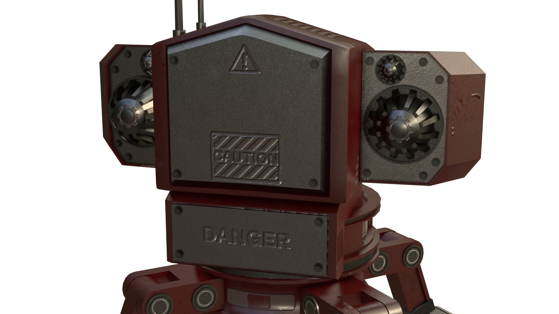 3D Sci-Fi Turret Gun Model - TurboSquid 2008692