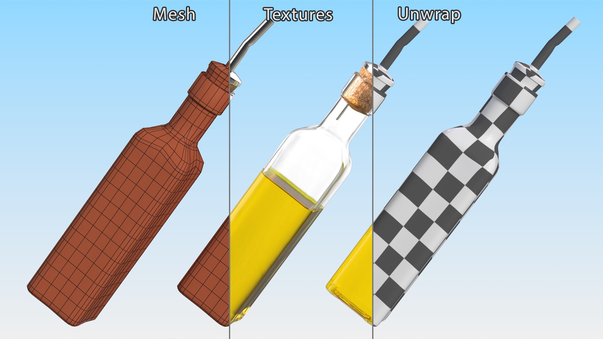 Square Olive Oil Bottle Dispenser 3D model - TurboSquid 2133335