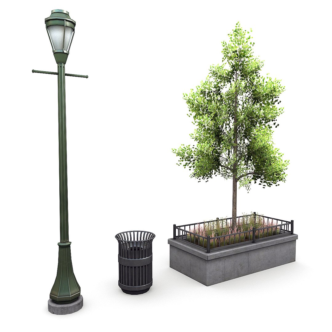 Street Lamp Tree 3d Max