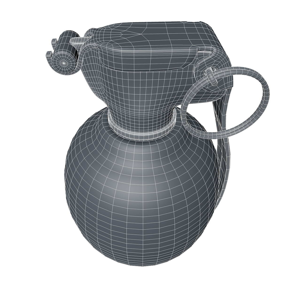 3d model fragmentation grenade