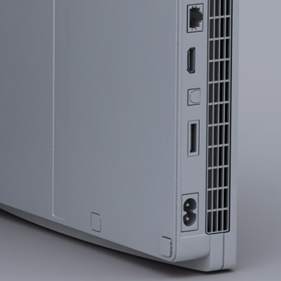 3d New Sony Ps3 Slim Model