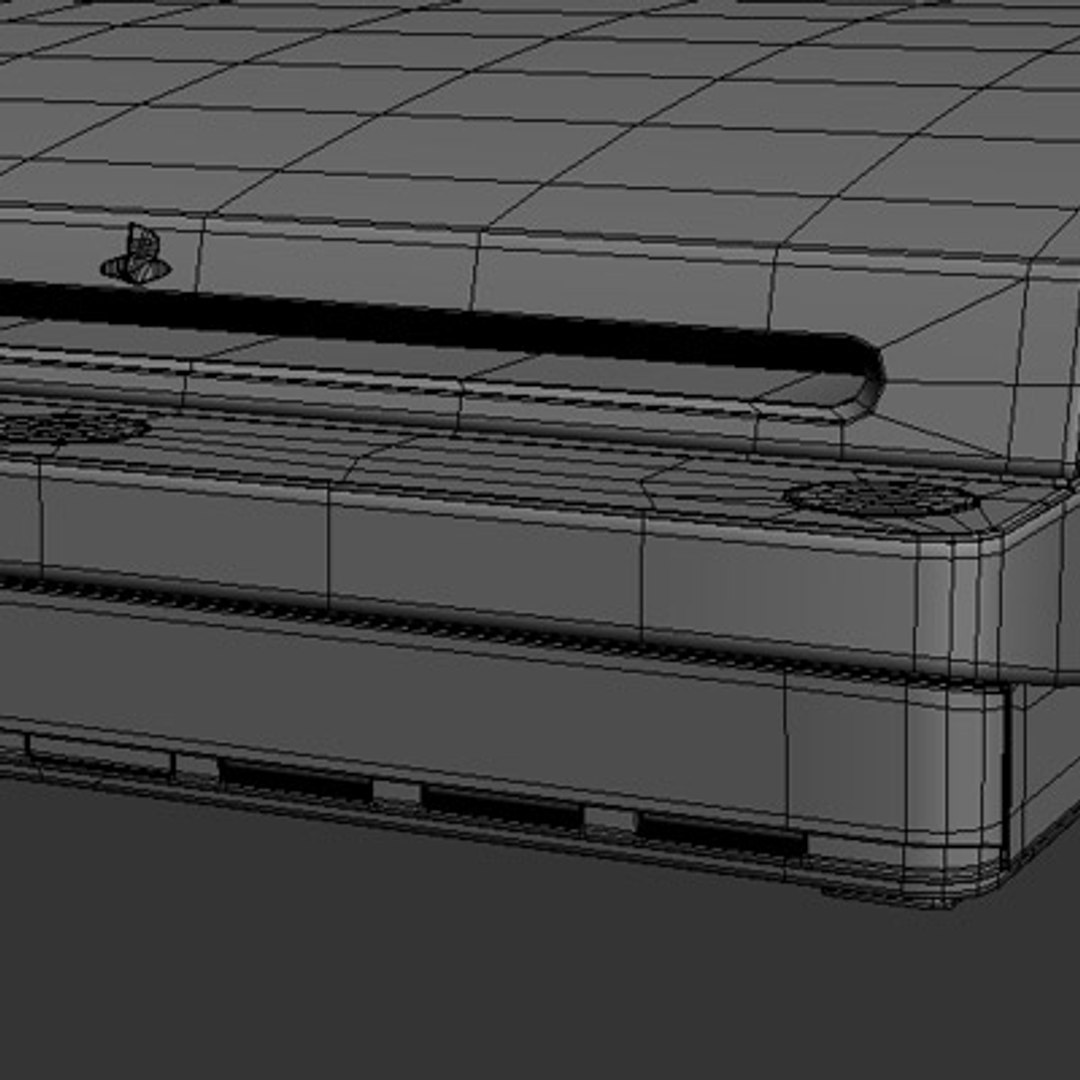 3d New Sony Ps3 Slim Model