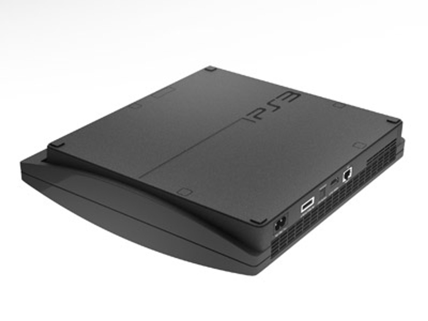 3d New Sony Ps3 Slim Model