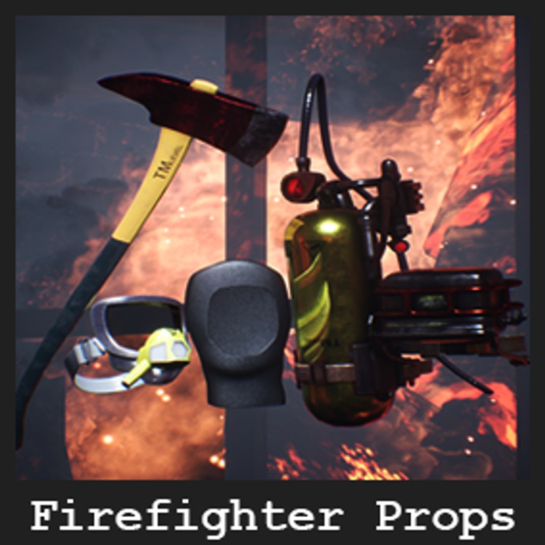3D Firefighter Props 16 Assets Model - TurboSquid 2114396