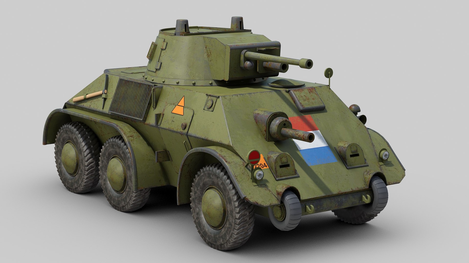Ww2 Daf M39 Armored 3D Model - TurboSquid 1533467