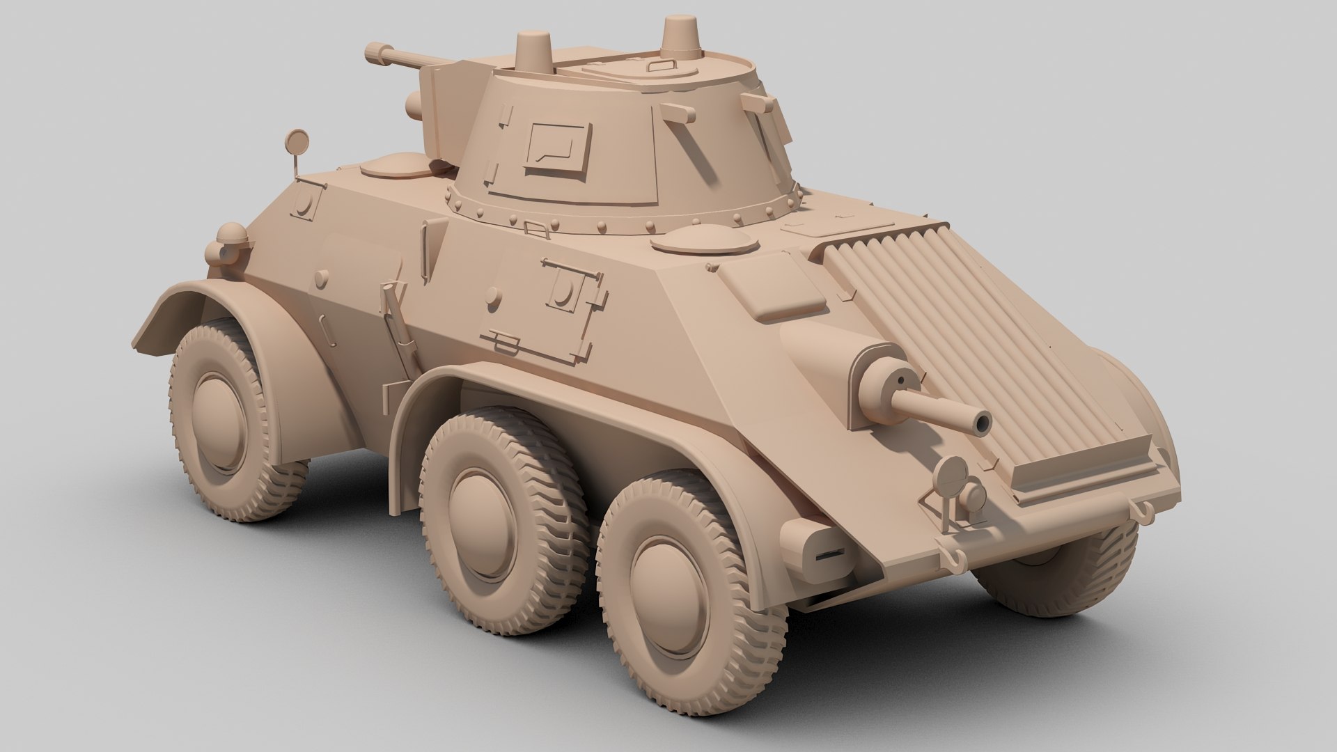 Ww2 Daf M39 Armored 3D Model - TurboSquid 1533467