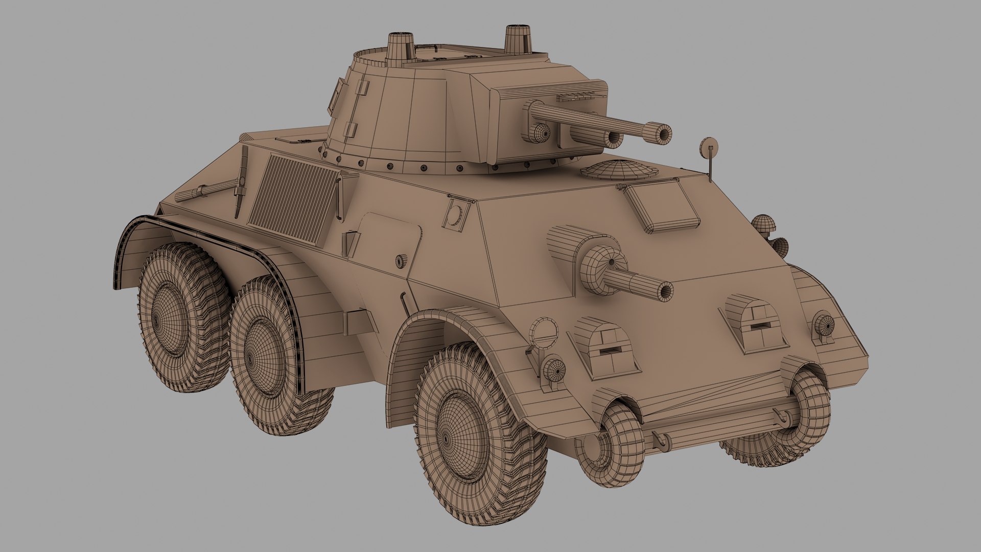 Ww2 Daf M39 Armored 3D Model - TurboSquid 1533467