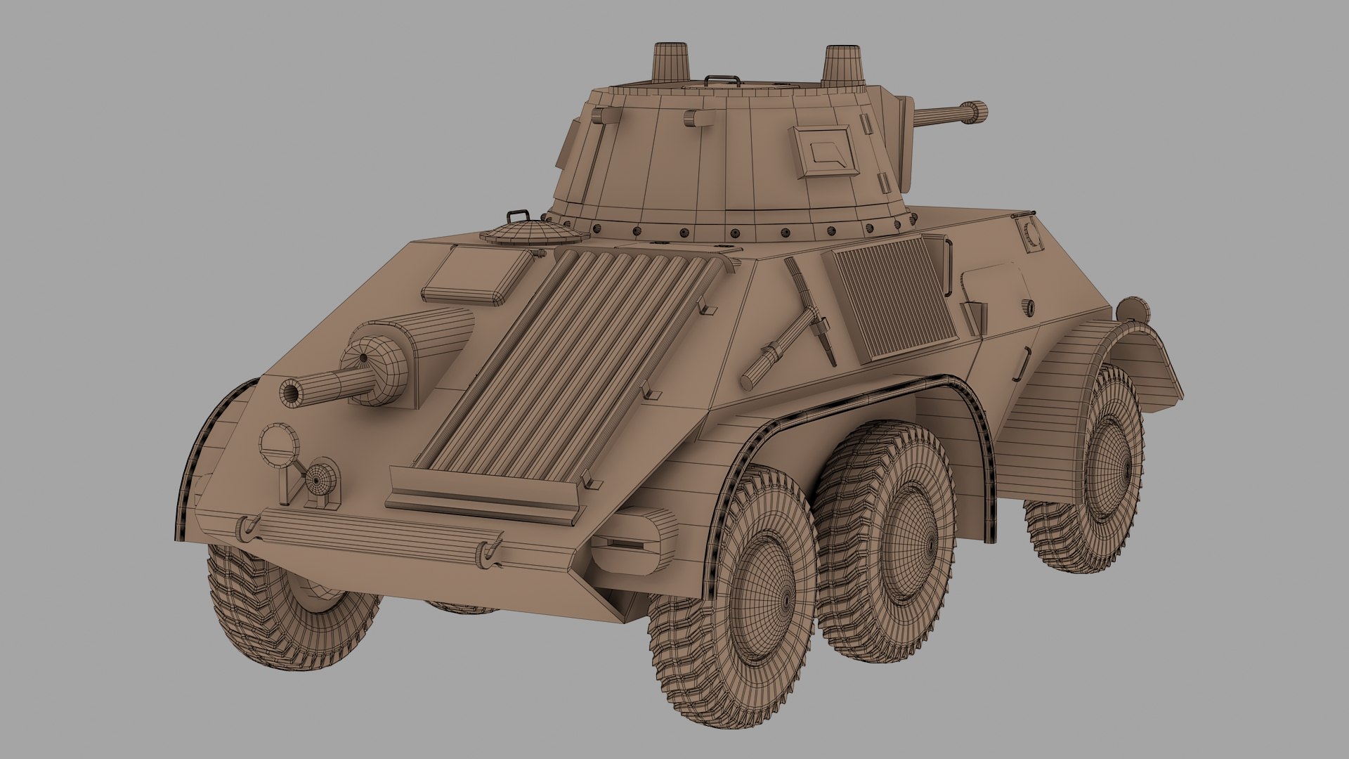 Ww2 Daf M39 Armored 3D Model - TurboSquid 1533467