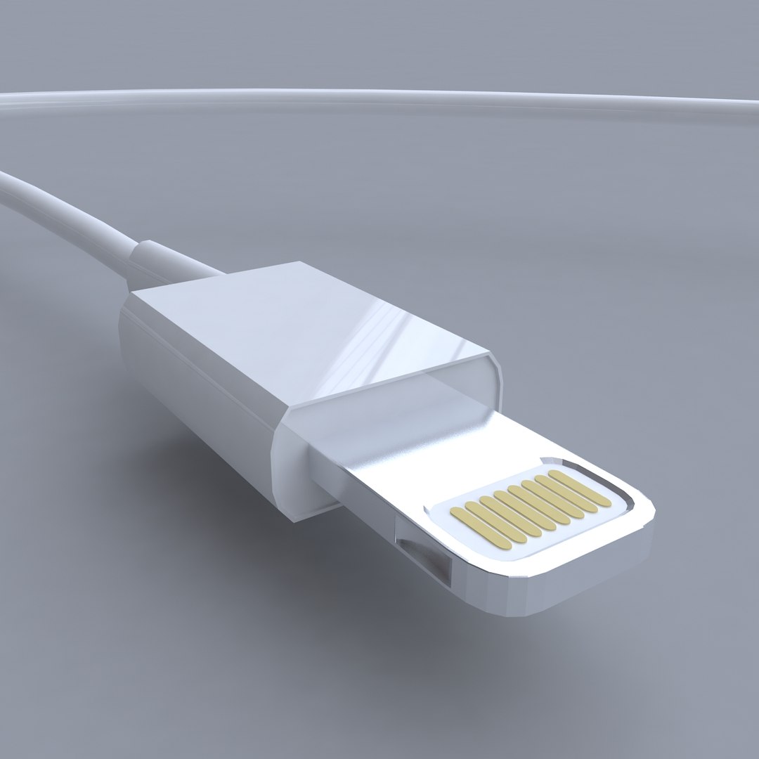 3d Model Of Apple Lightning Port