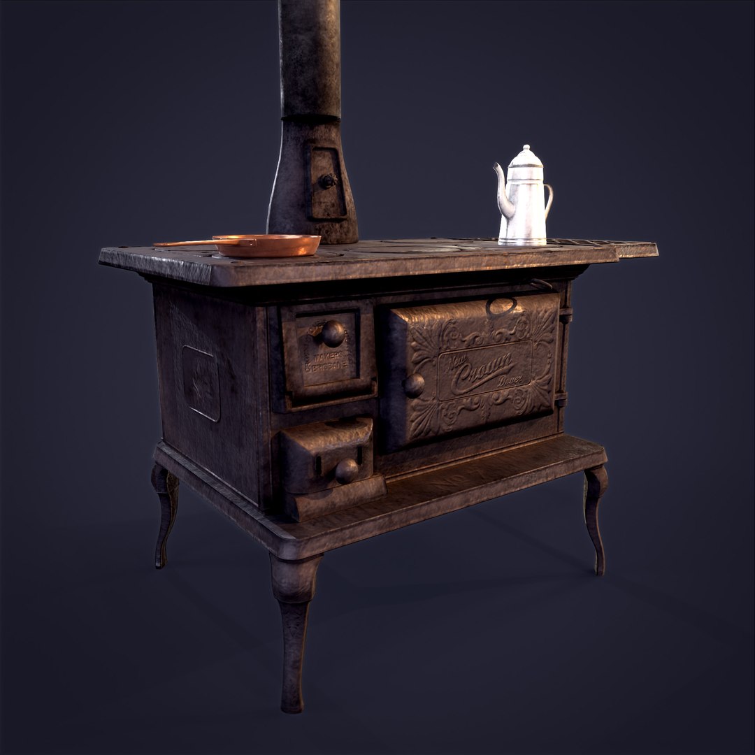 3D Vintage Stove - TurboSquid 2174014
