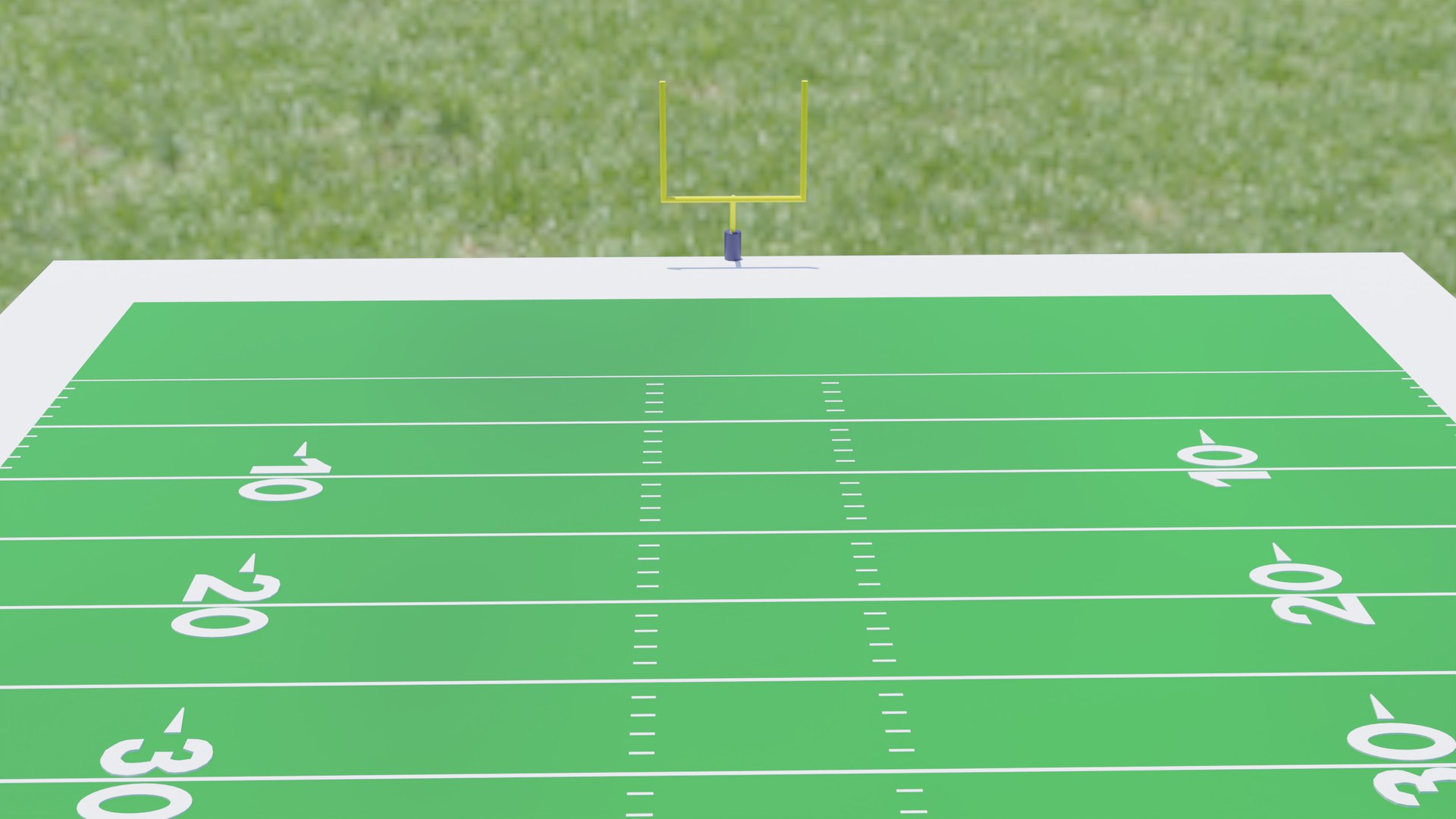 American Football Field Model - TurboSquid 1844482