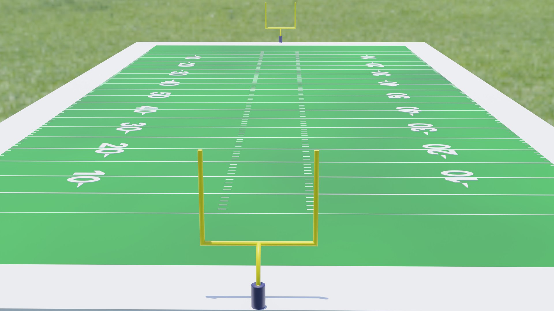 American Football Field Model - TurboSquid 1844482