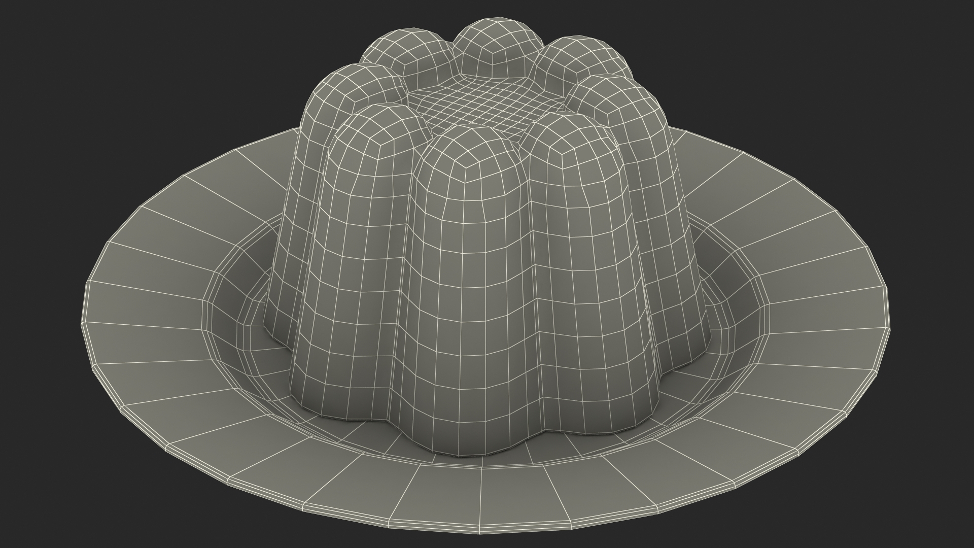 3D model Yellow Vanilla Jelly Pudding on Plate - TurboSquid 1735130