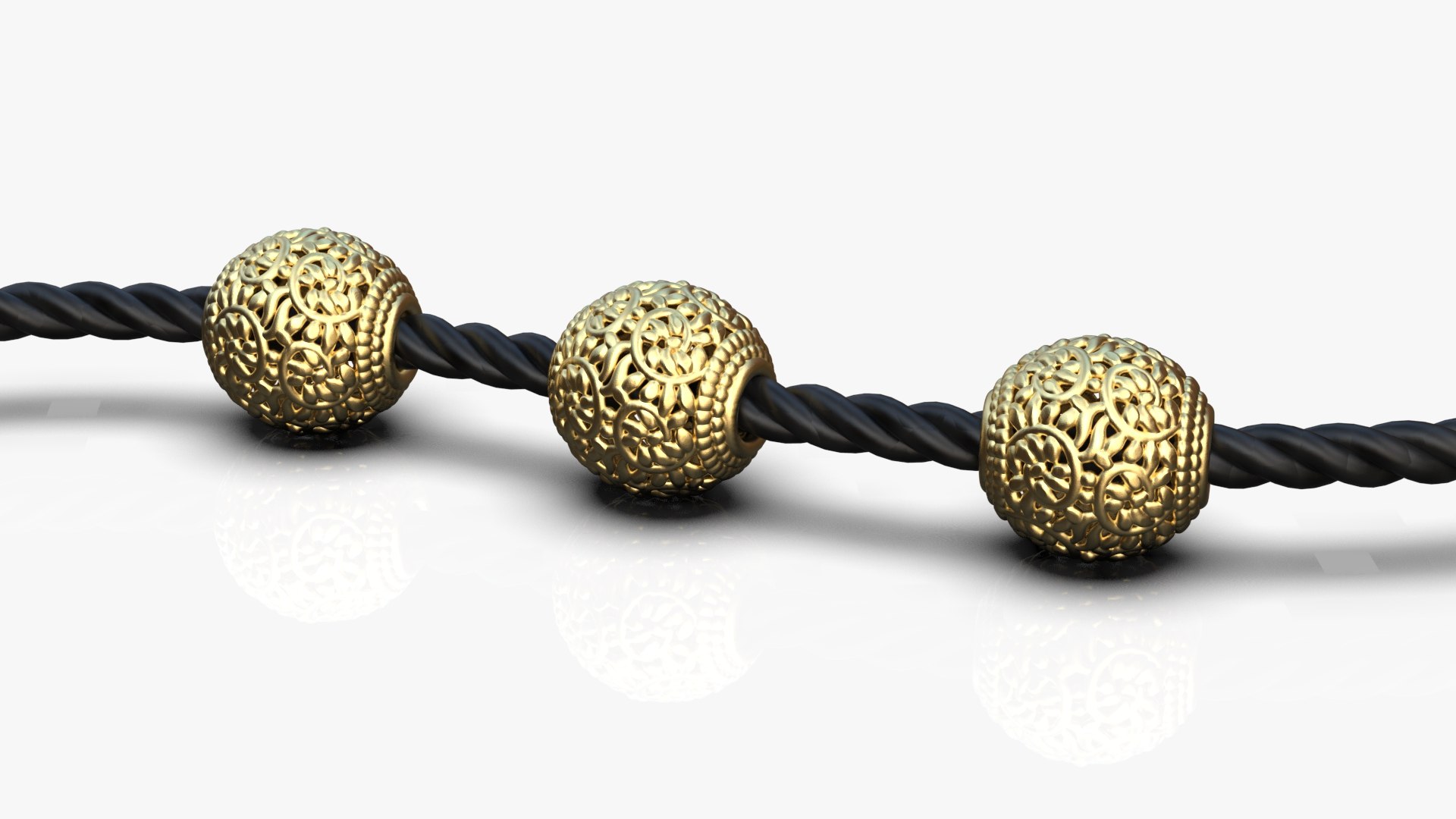 3D 10 spherical beads model - TurboSquid 1969290
