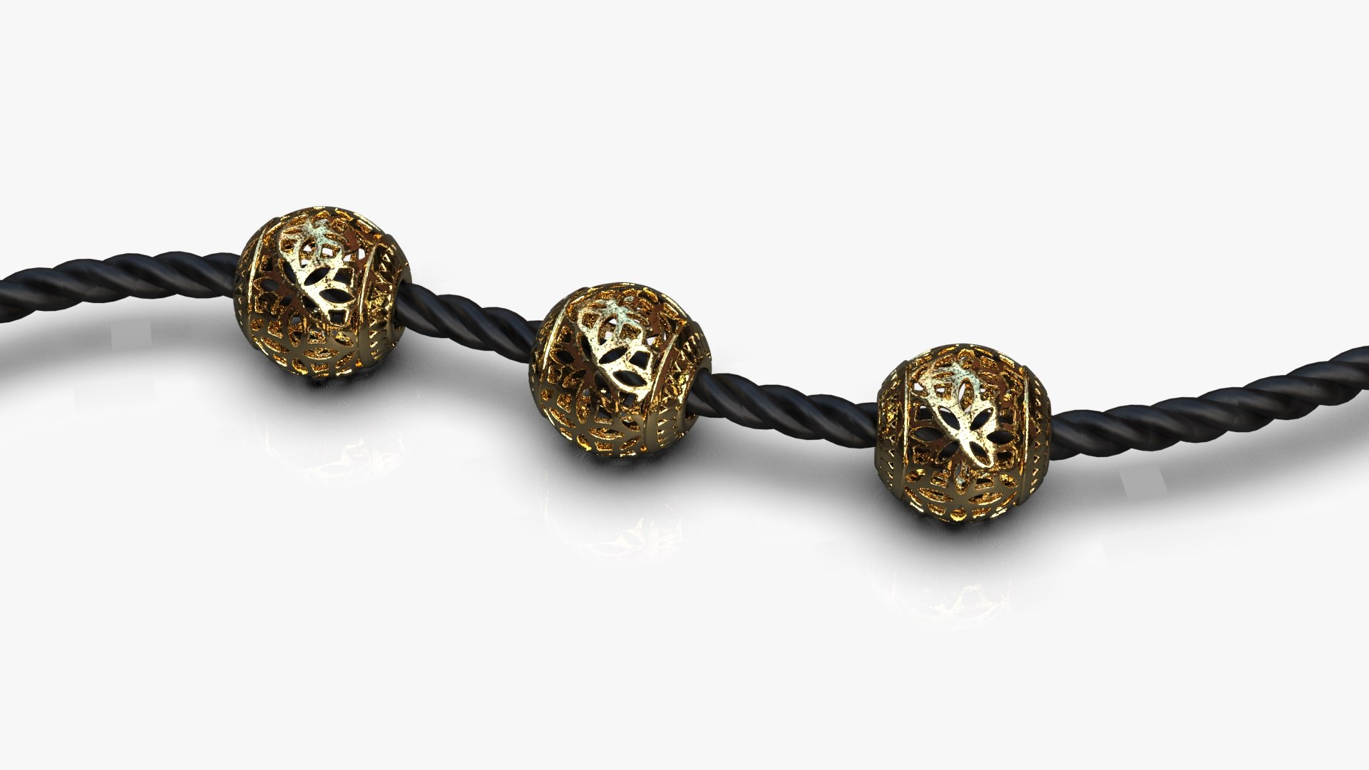 3D 10 Spherical Beads Model - TurboSquid 1969290