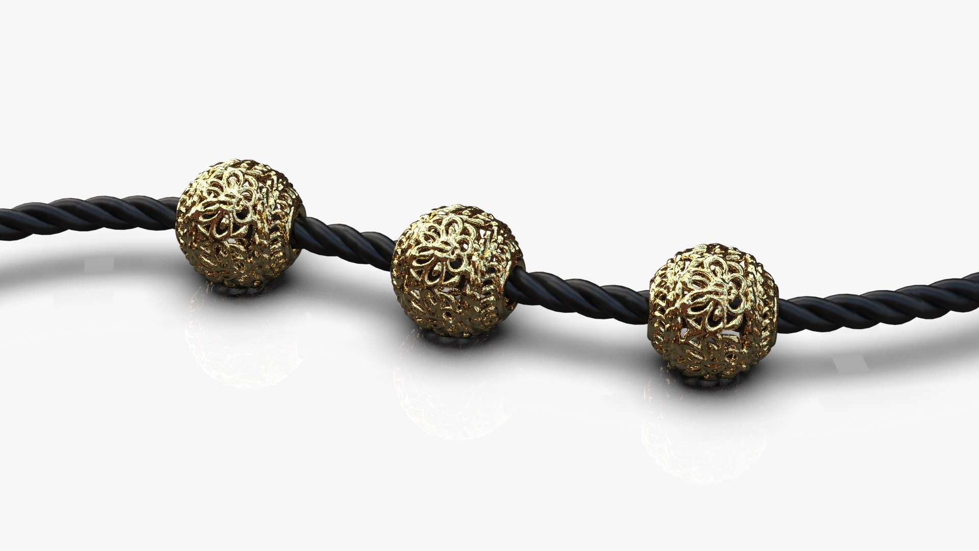 3D 10 Spherical Beads Model - TurboSquid 1969290