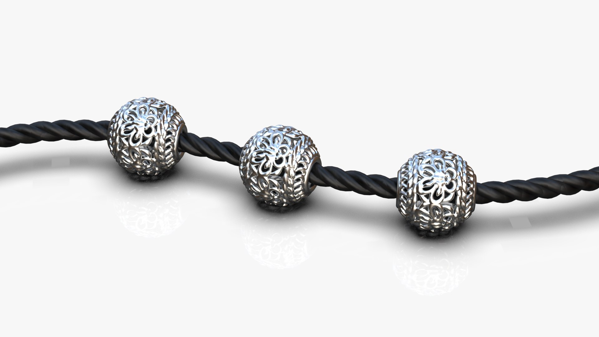 3D 10 Spherical Beads Model - TurboSquid 1969290