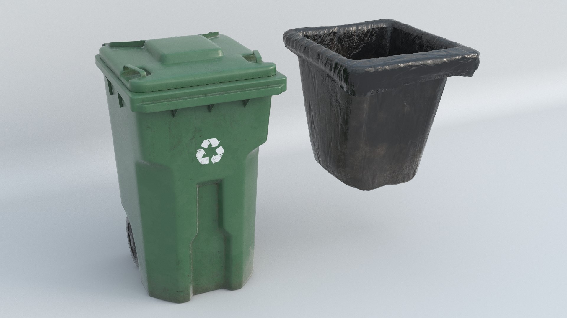 3D model Recycle Bins UHD - TurboSquid 1772607