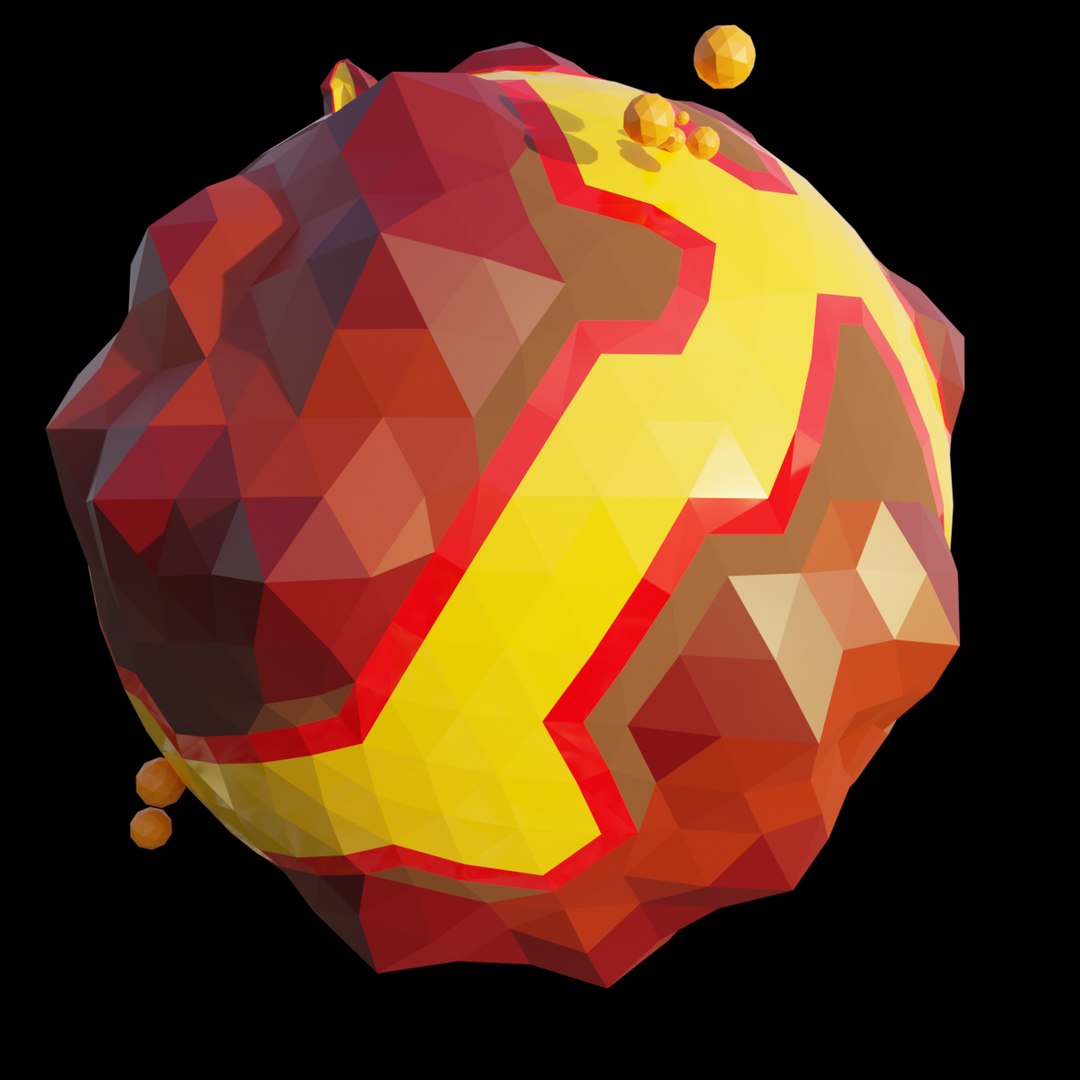 3D Low-poly Planet - TurboSquid 1446596