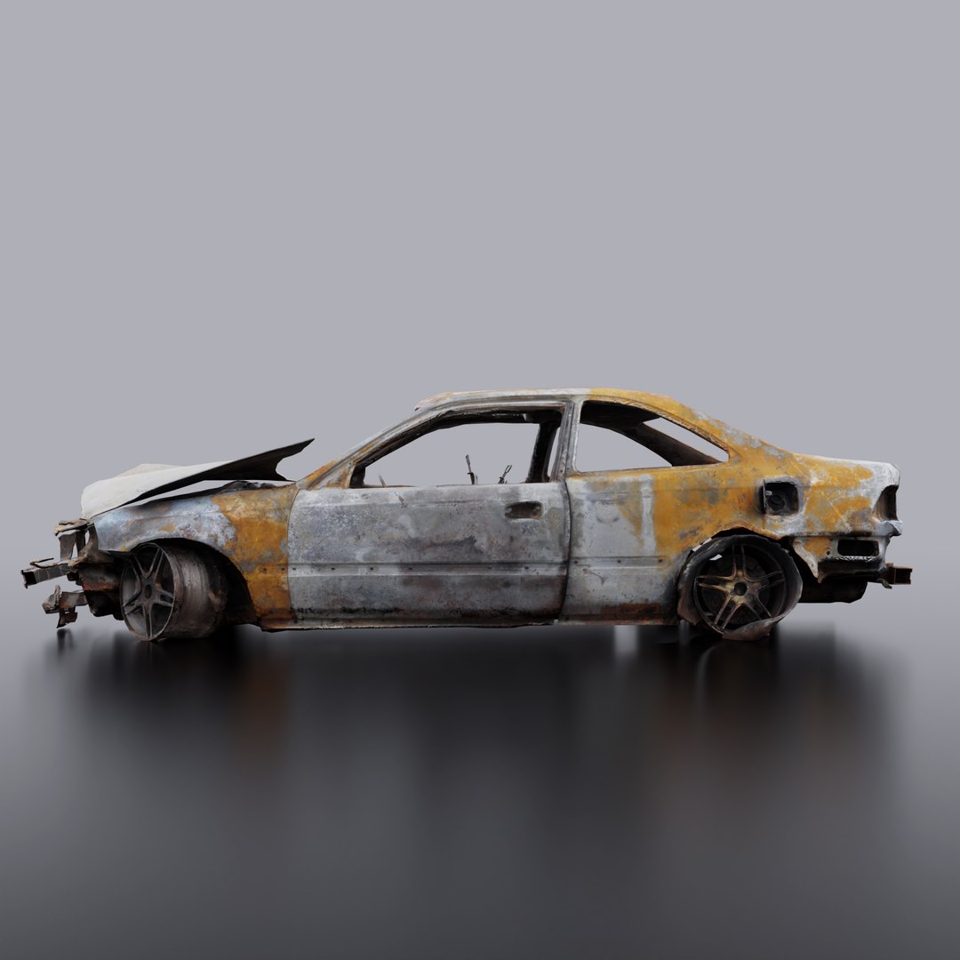 3D Burnt Car Model - TurboSquid 1992850
