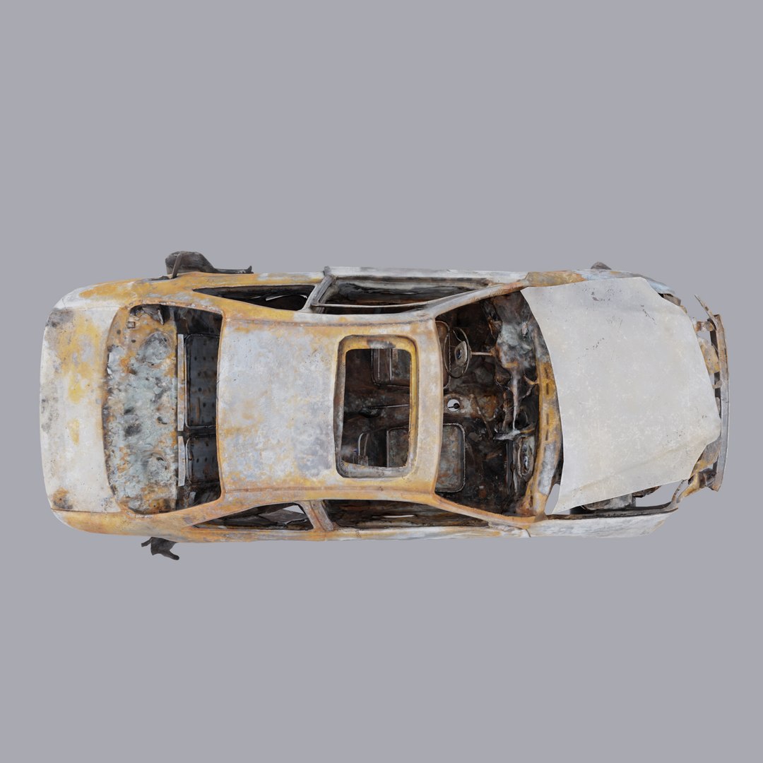 3D Burnt Car Model - TurboSquid 1992850