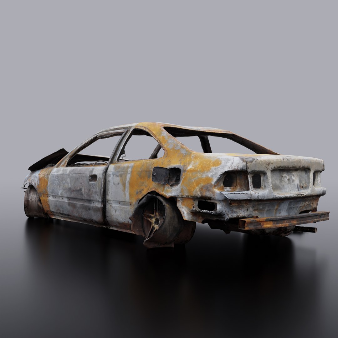 3D Burnt Car Model - TurboSquid 1992850