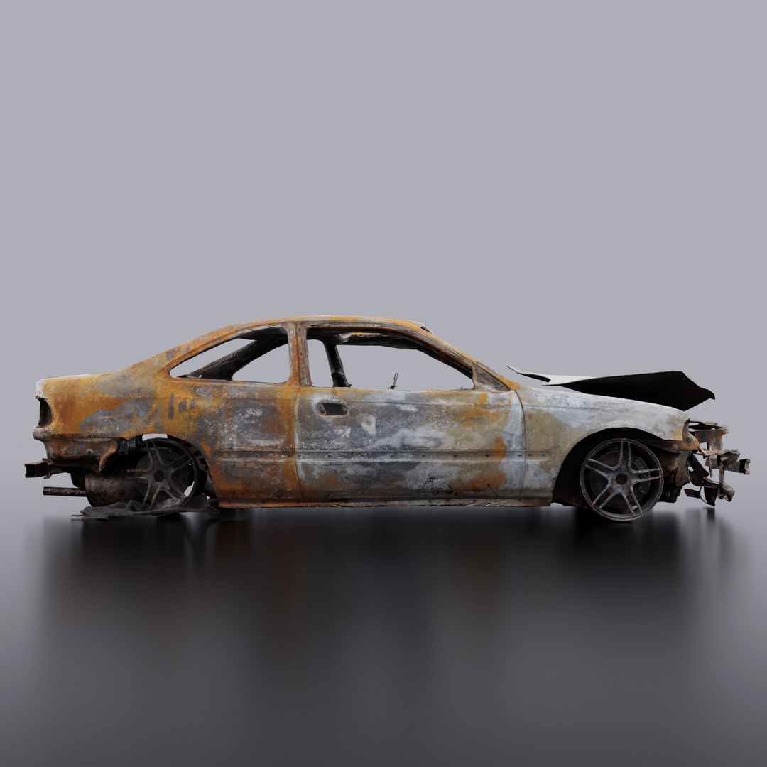 3D Burnt Car Model - TurboSquid 1992850