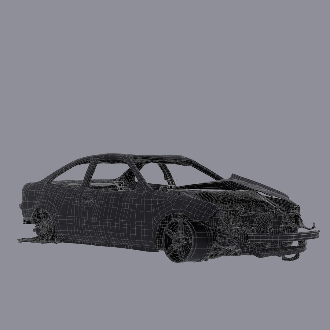 3D Burnt Car Model - TurboSquid 1992850