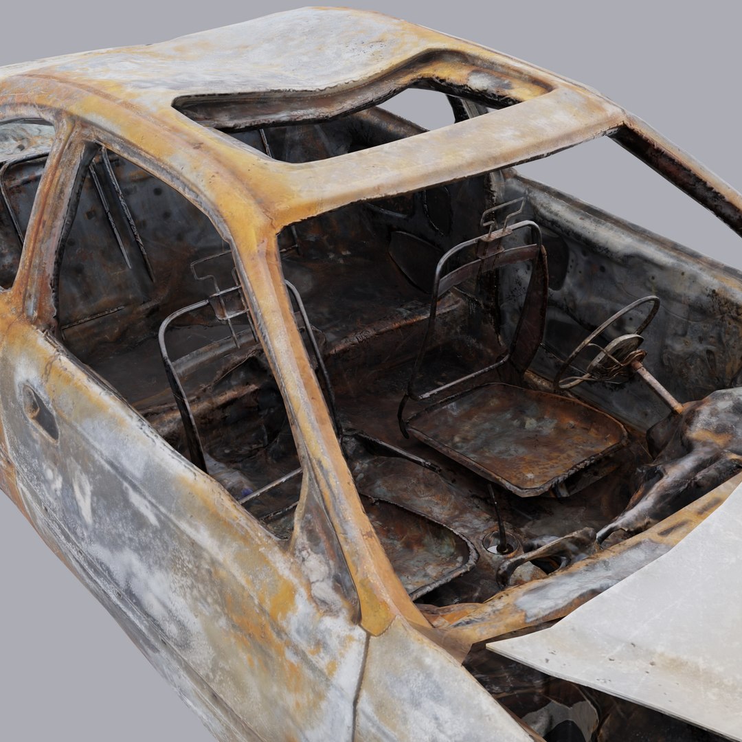 3D Burnt Car Model - TurboSquid 1992850