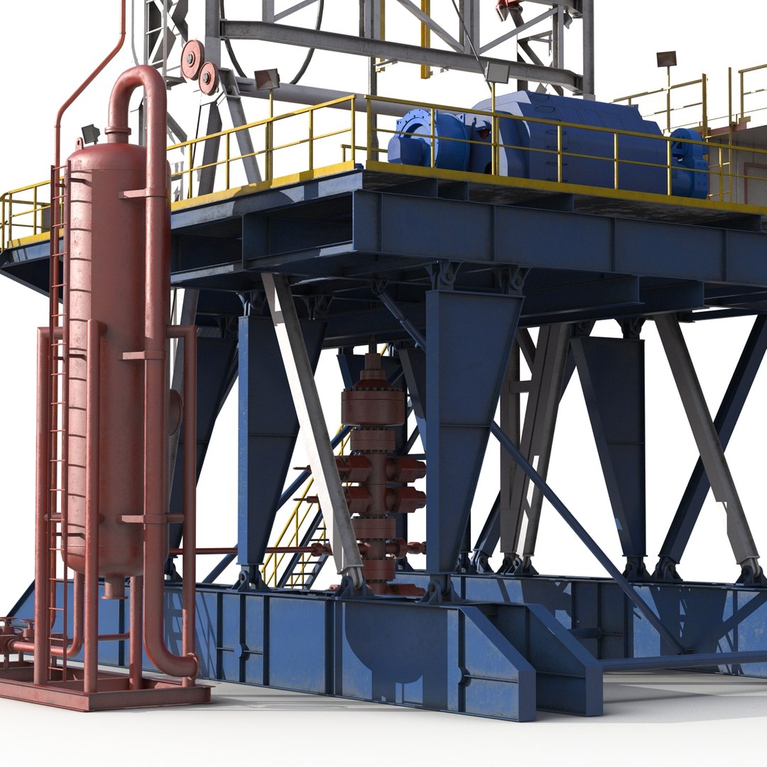 Oil production equipment 3D model - TurboSquid 1183993