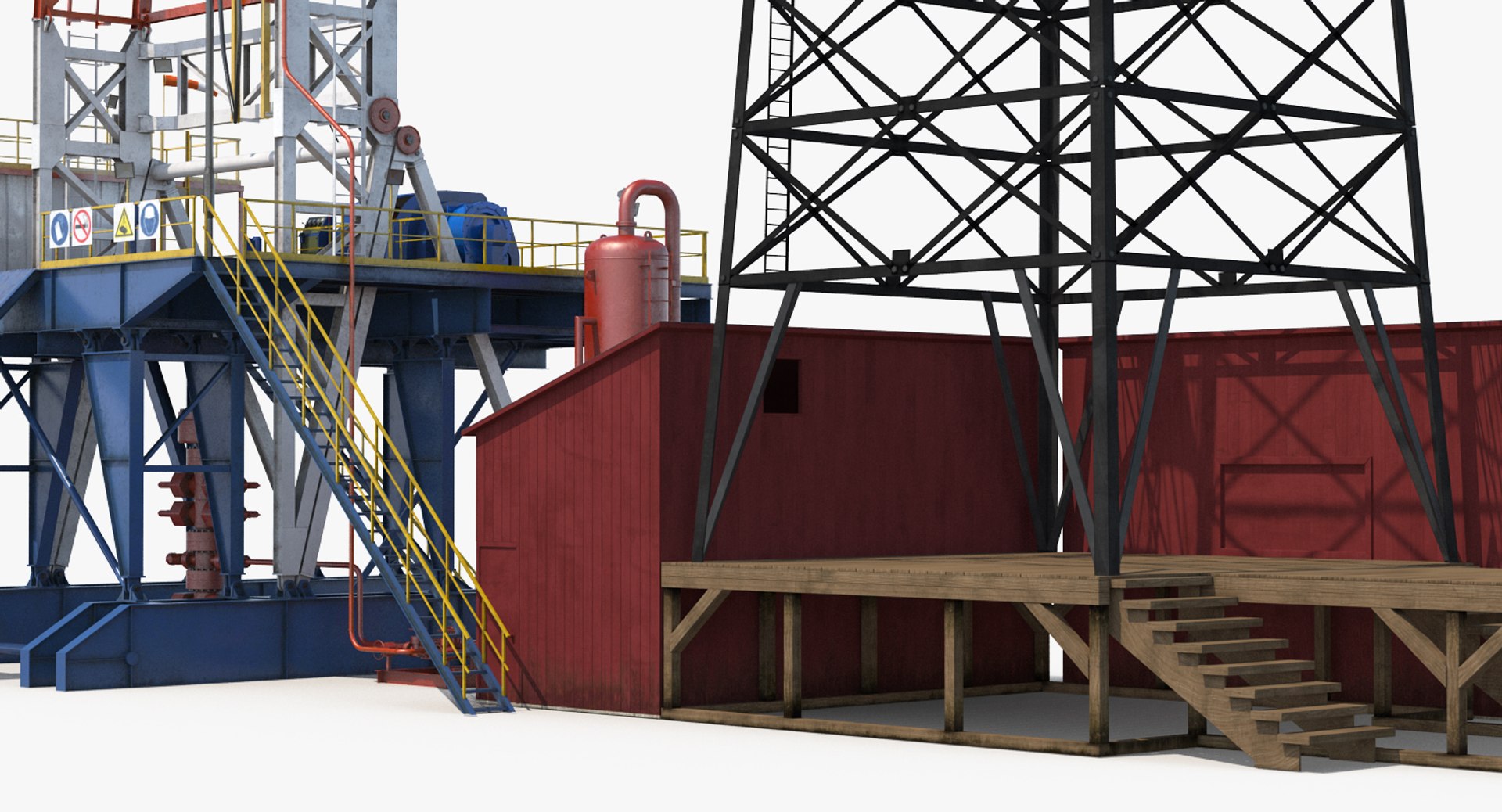 Oil production equipment 3D model - TurboSquid 1183993